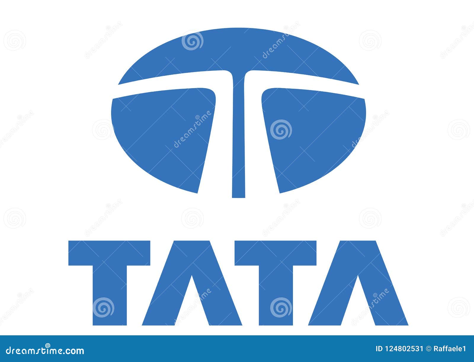 Logo Tata Motors foto editorial. Ilustración de insignia - 124802531