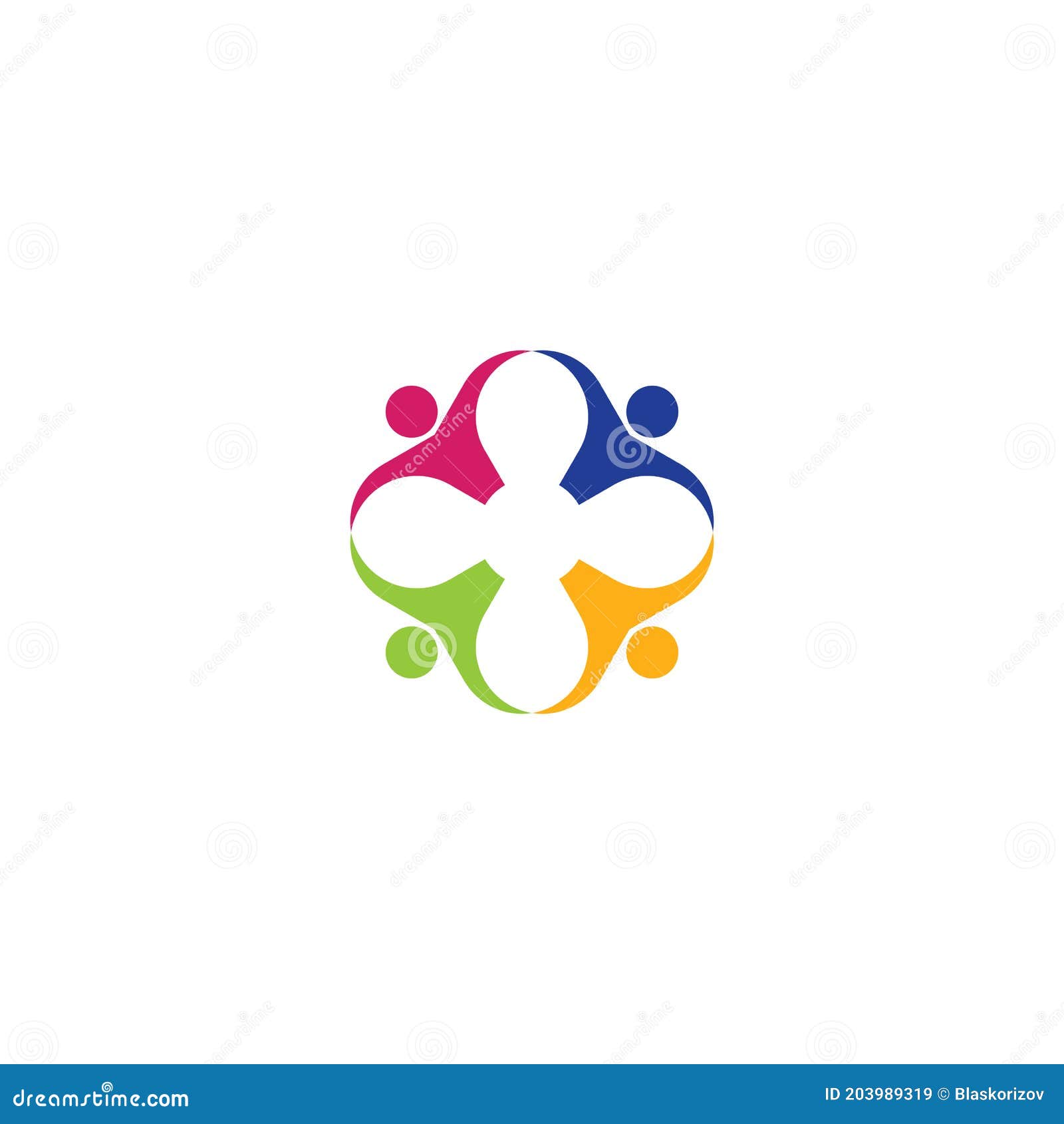 Logo Team People Icon Vector Symbol Element Stock Vector - Illustration ...