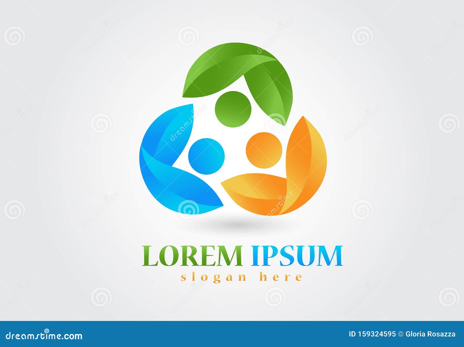 Logo Team Work, Friska Personer, Formsymboler Vektor Illustrationer ... Logo Team Work, Friska Personer, Formsymboler Vektor Illustrationer ...