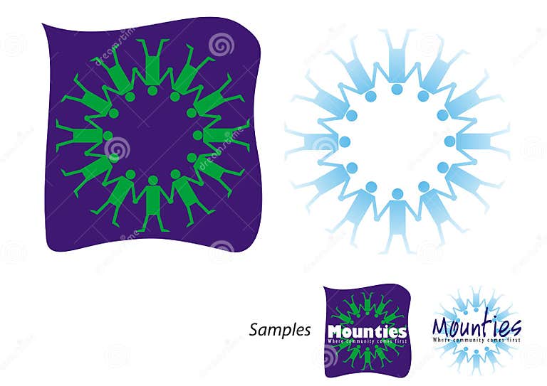 Logo for Team Work Strength Stock Illustration - Illustration of ...