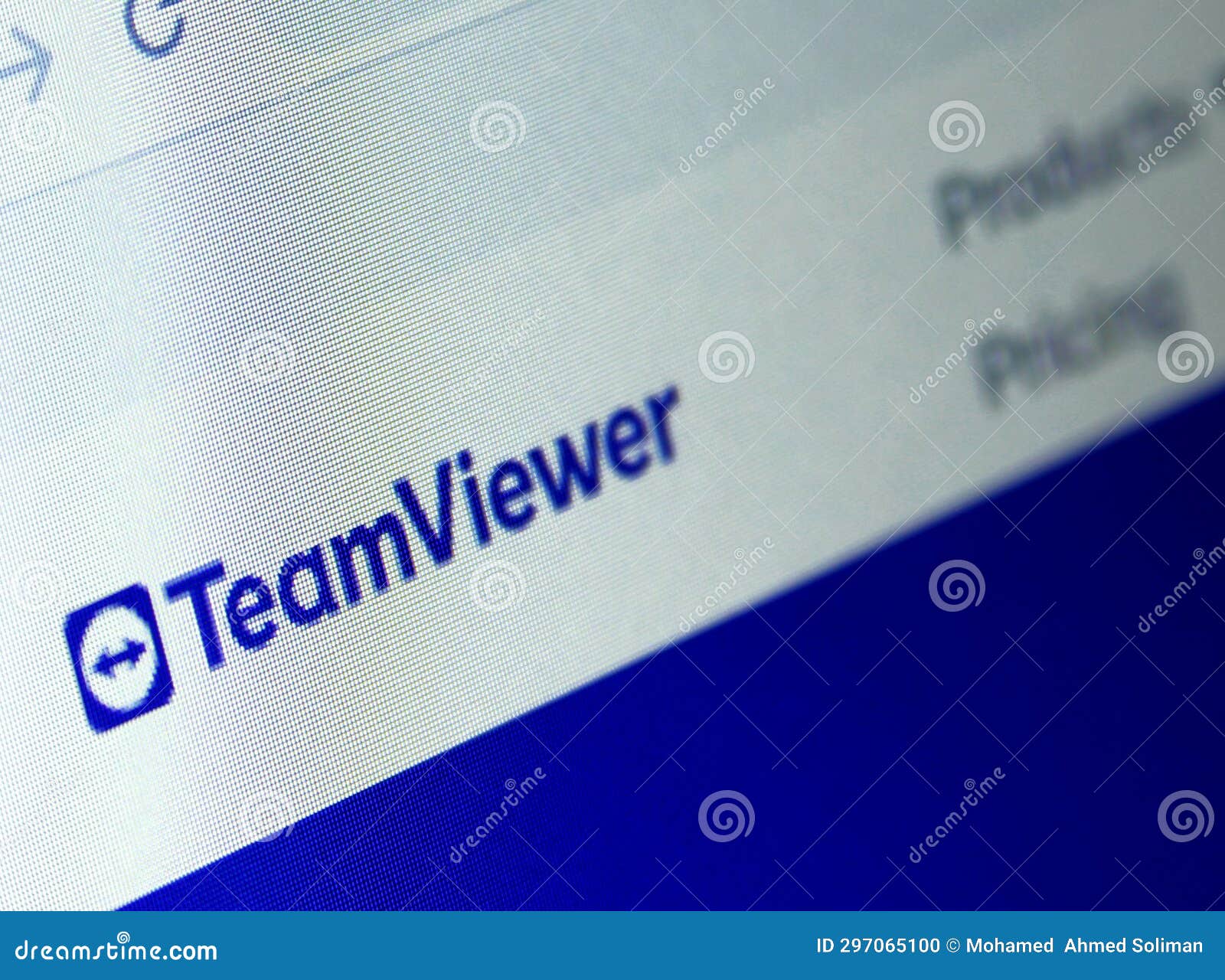 TeamViewer logo editorial image. Image of brand, remote - 297065100