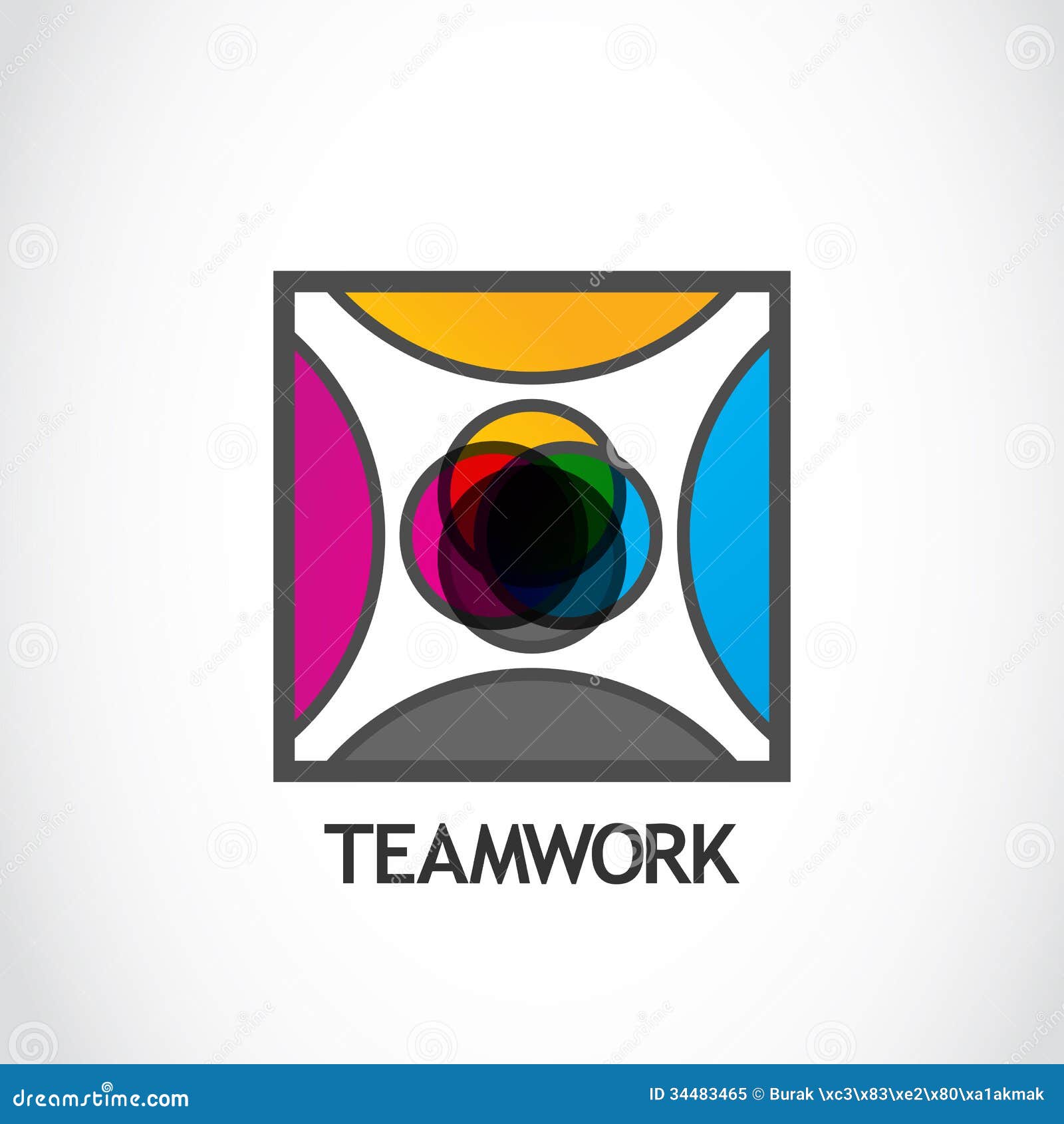 Logo Teamwork stock vector. Illustration of personnel - 34483465