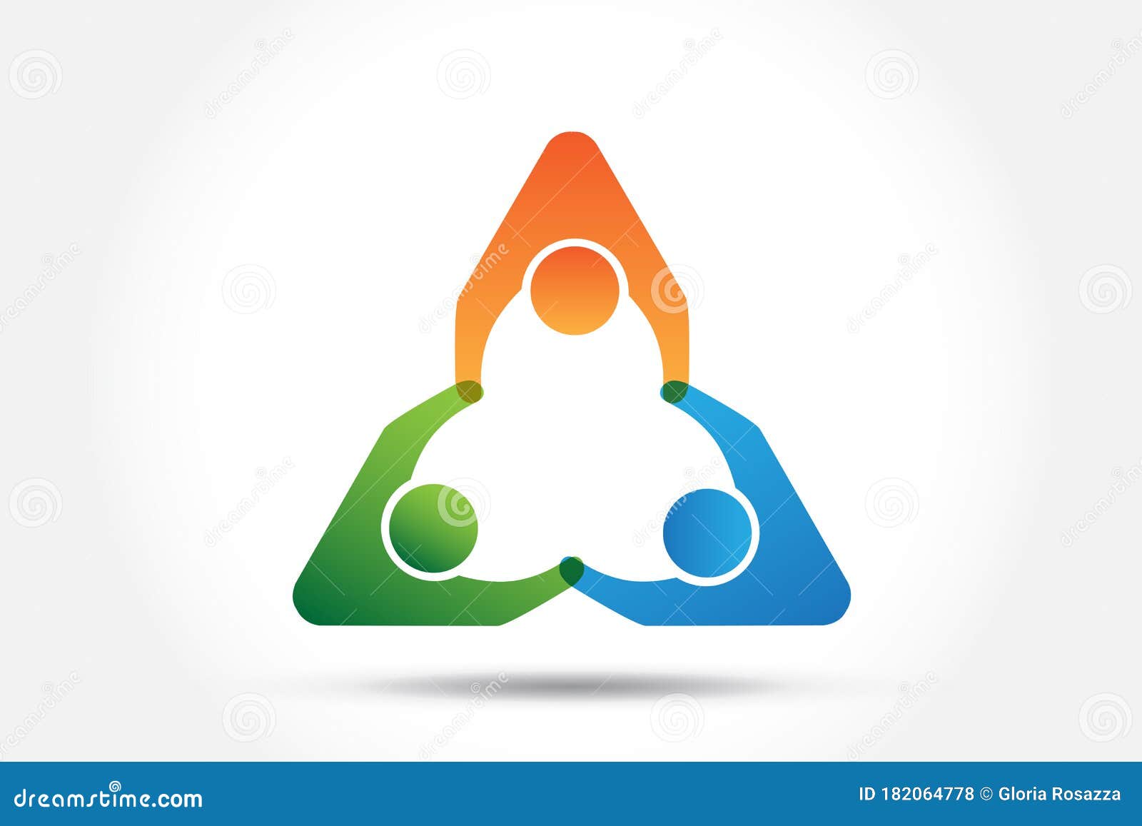 Logo Teamwork People Holding Hands Clip Art Stock Vector - Illustration ...