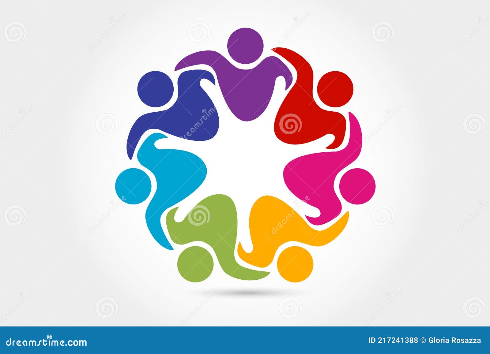 Logo Teamwork Unity People Vector Image | CartoonDealer.com #159324535