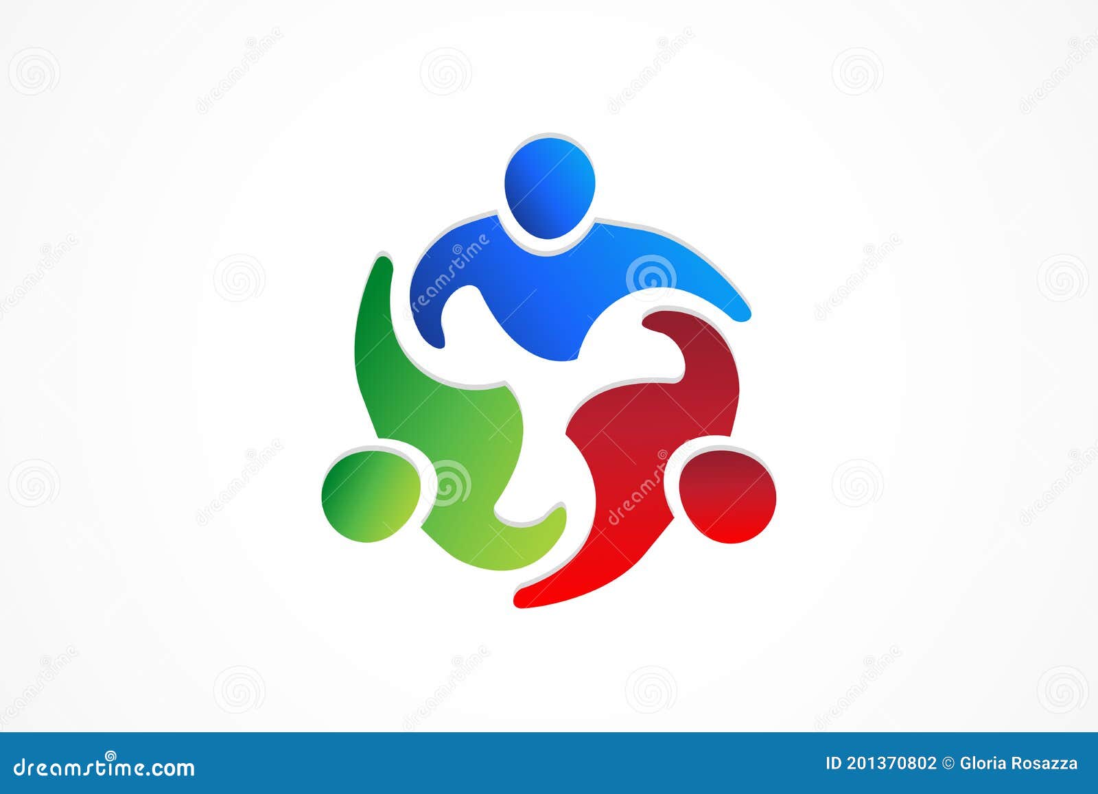Logo Teamwork Unity Business Partners Stock Vector - Illustration of ...