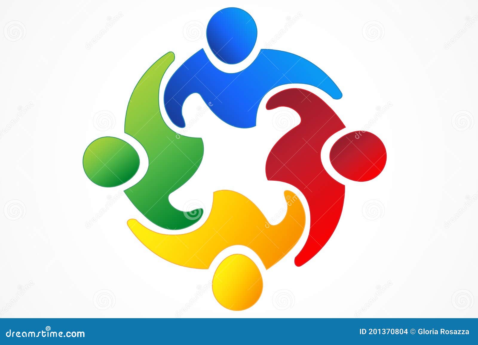 Unity Business Logo Cartoon Vector | CartoonDealer.com #90720351