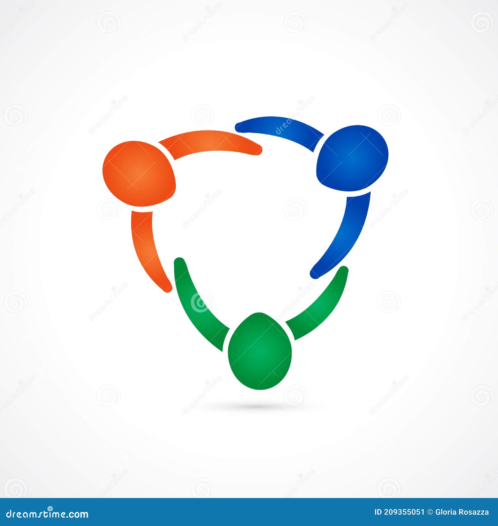 Logo Teamwork Unity Business People Stock Vector - Illustration of ...