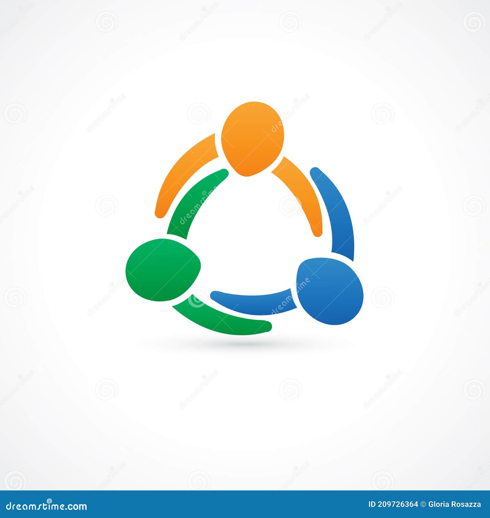Logo Teamwork Unity Business People Stock Vector - Illustration of ...
