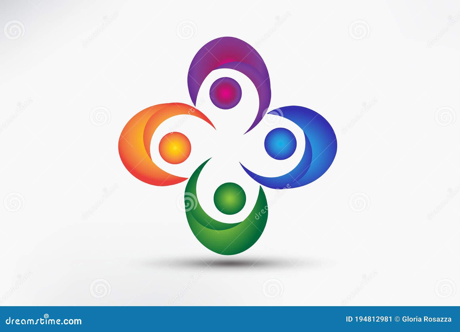 Logo Teamwork Unity Business People Stock Vector - Illustration of ...