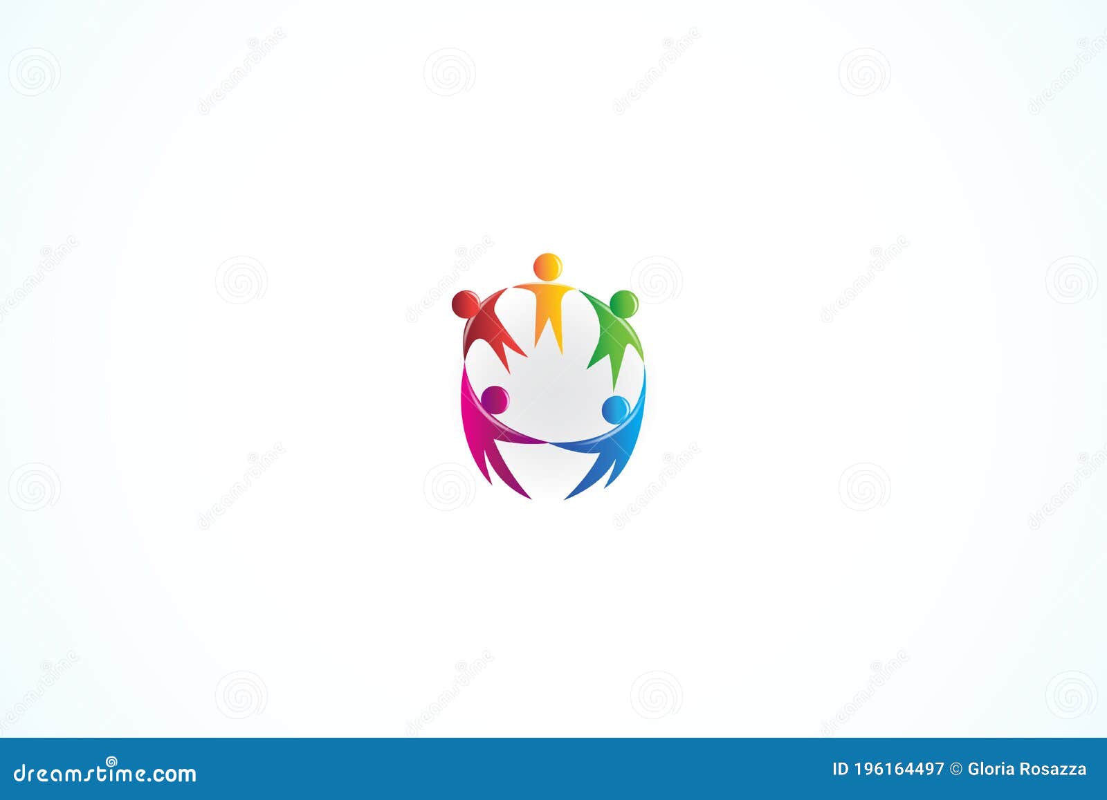 Logo Teamwork Unity Business People Stock Vector - Illustration of ...