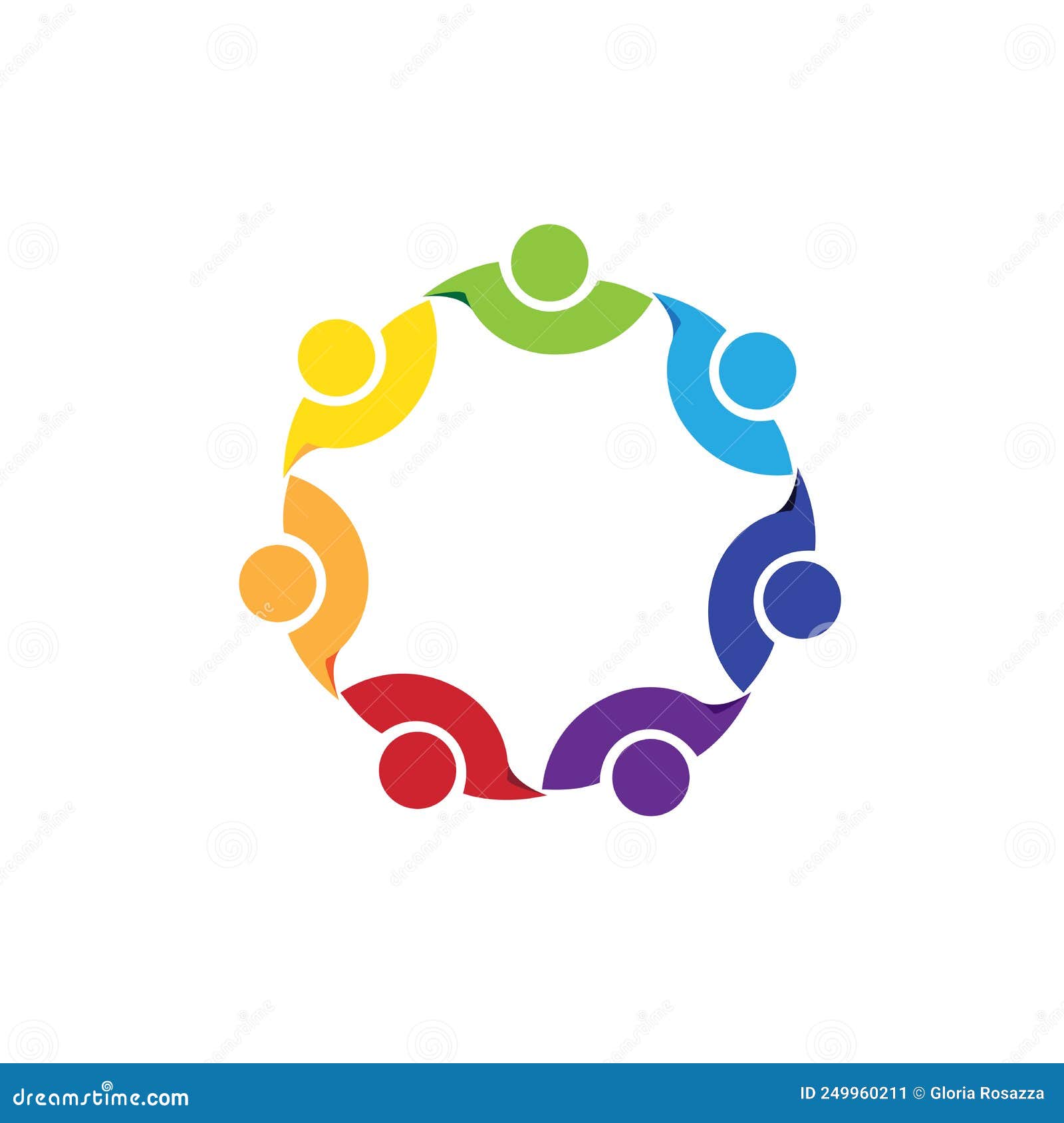 Logo Teamwork Unity Business People Stock Vector - Illustration of ...