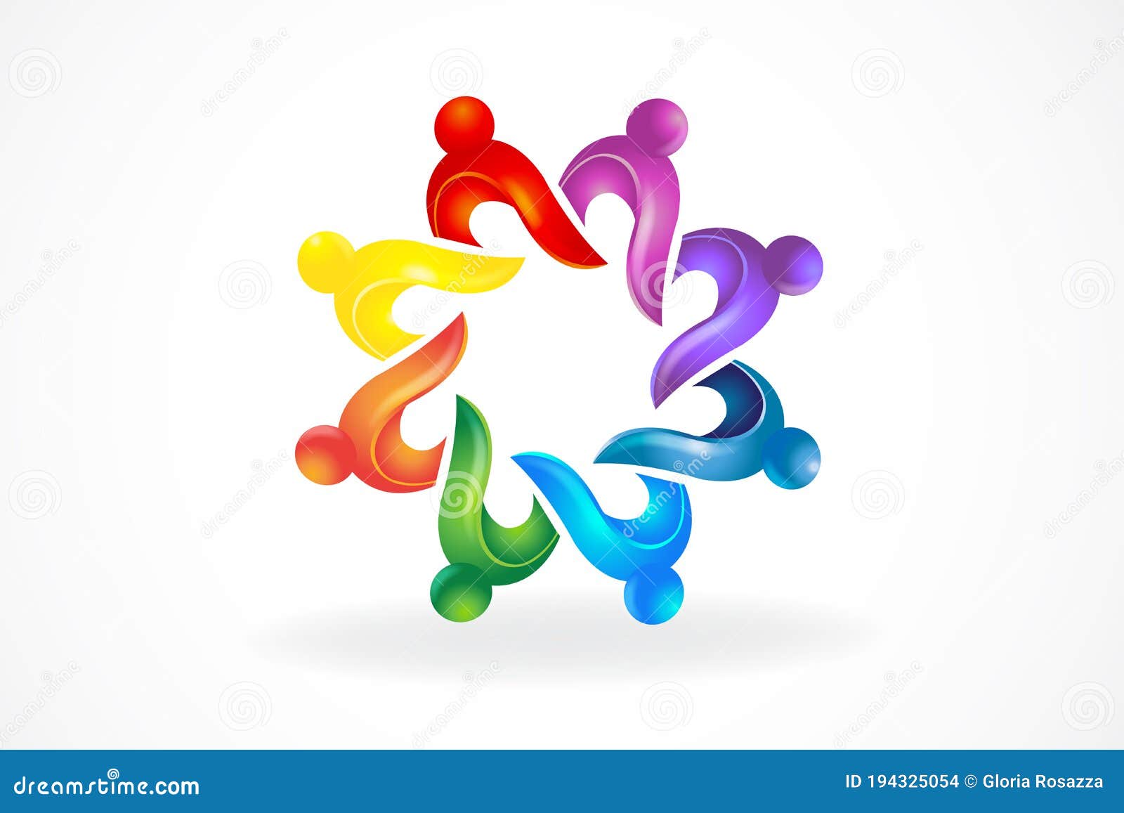 Logo Teamwork Unity Business People Stock Vector - Illustration of ...