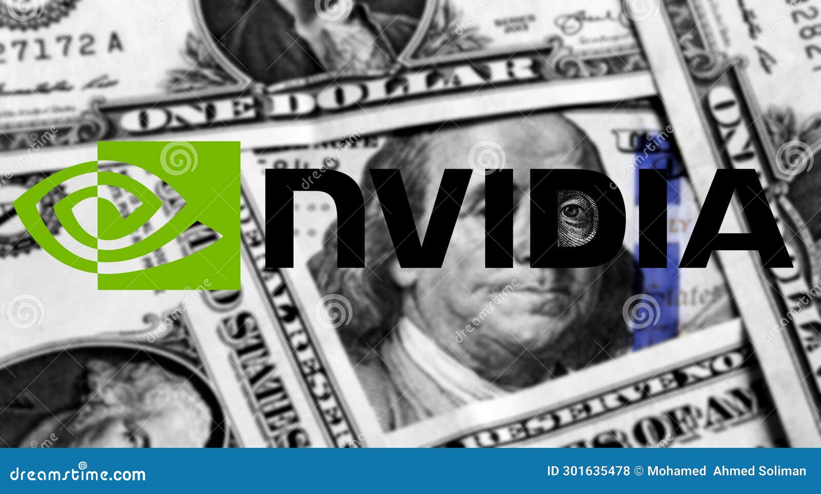 Nvidia logo editorial stock photo. Illustration of display - 301635478