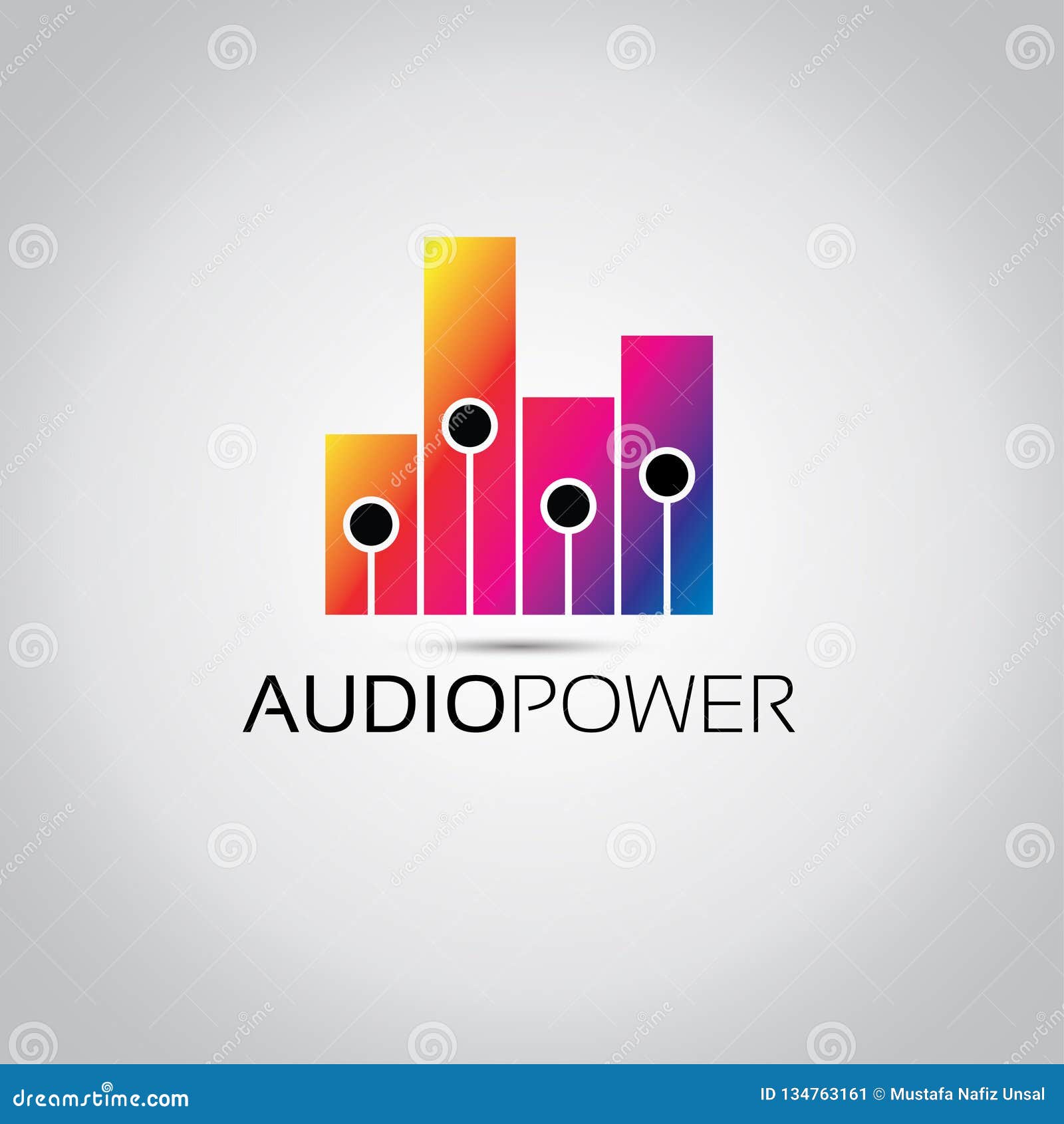 Audio Equalizer Vector Logo Stock Illustration - Illustration of high ...