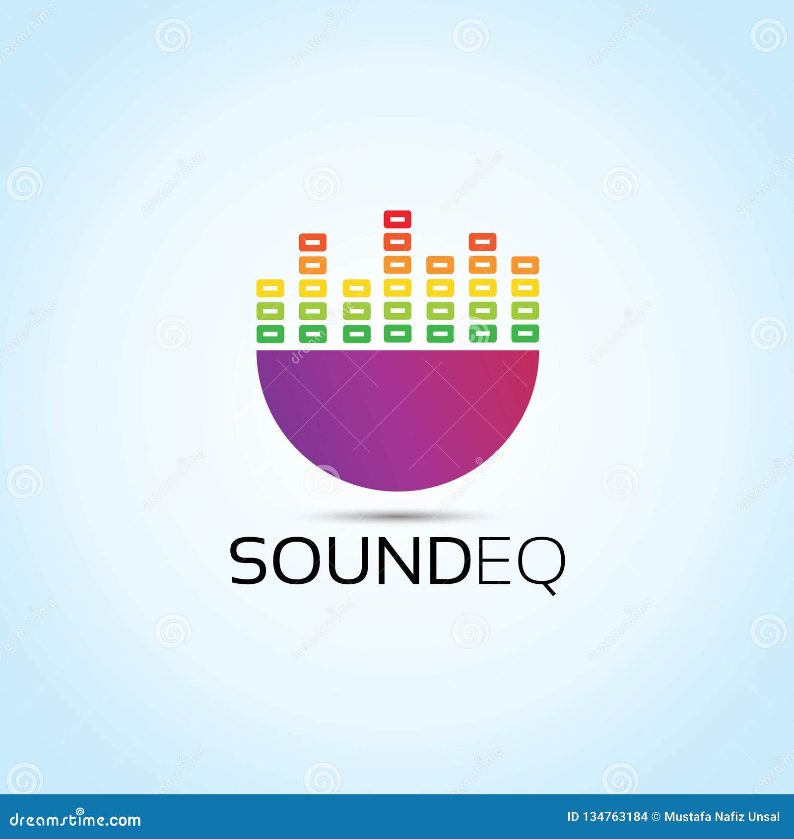 Sound Equalizer Vector Logo Stock Illustration - Illustration of deejay ...