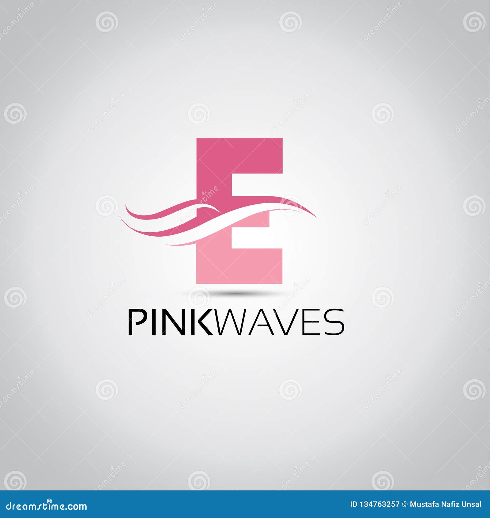 E Letter Pink Logo stock illustration. Illustration of artistic - 134763257