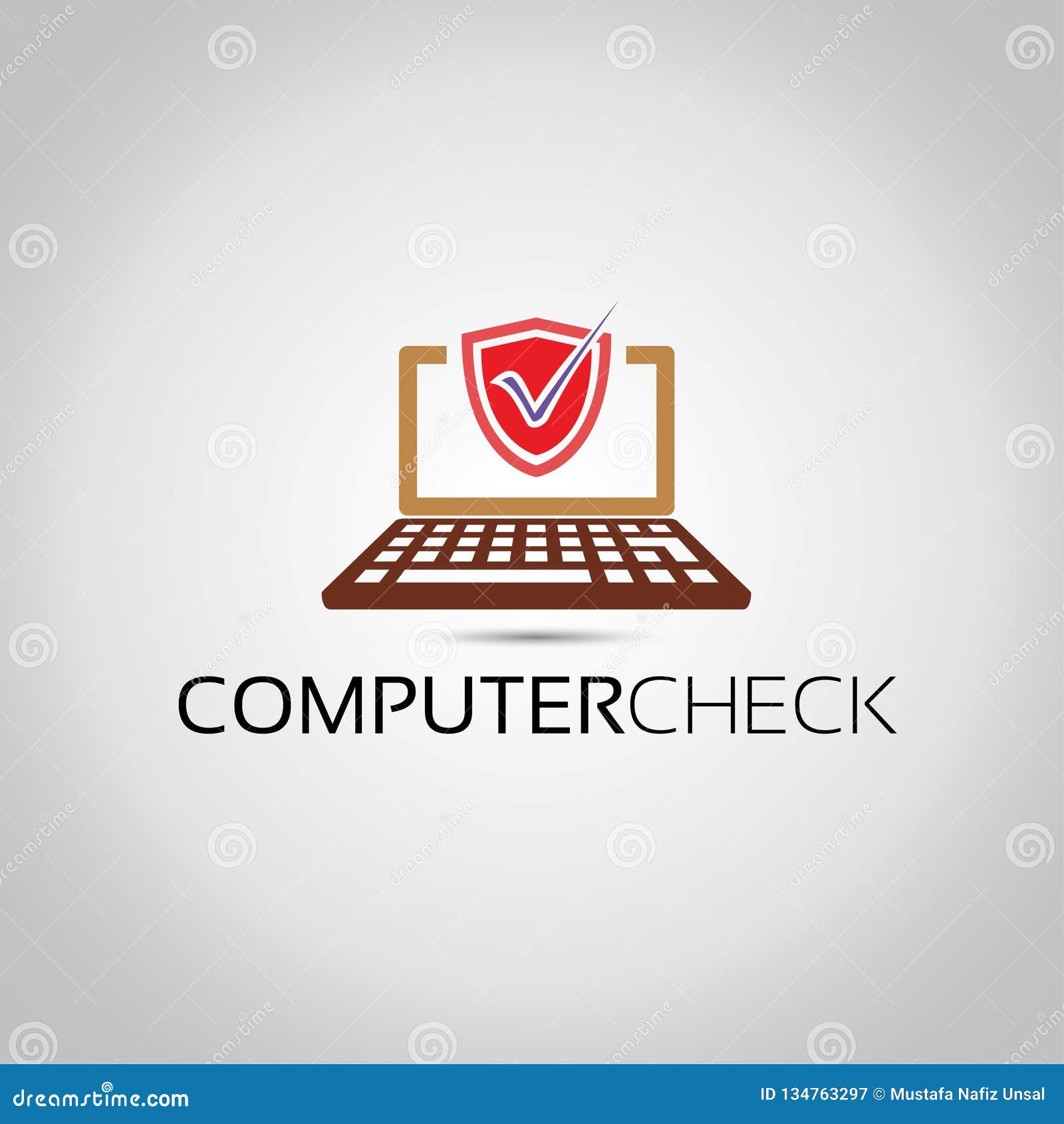 Computer Check Mark Icon Cartoon Vector | CartoonDealer.com #111896197