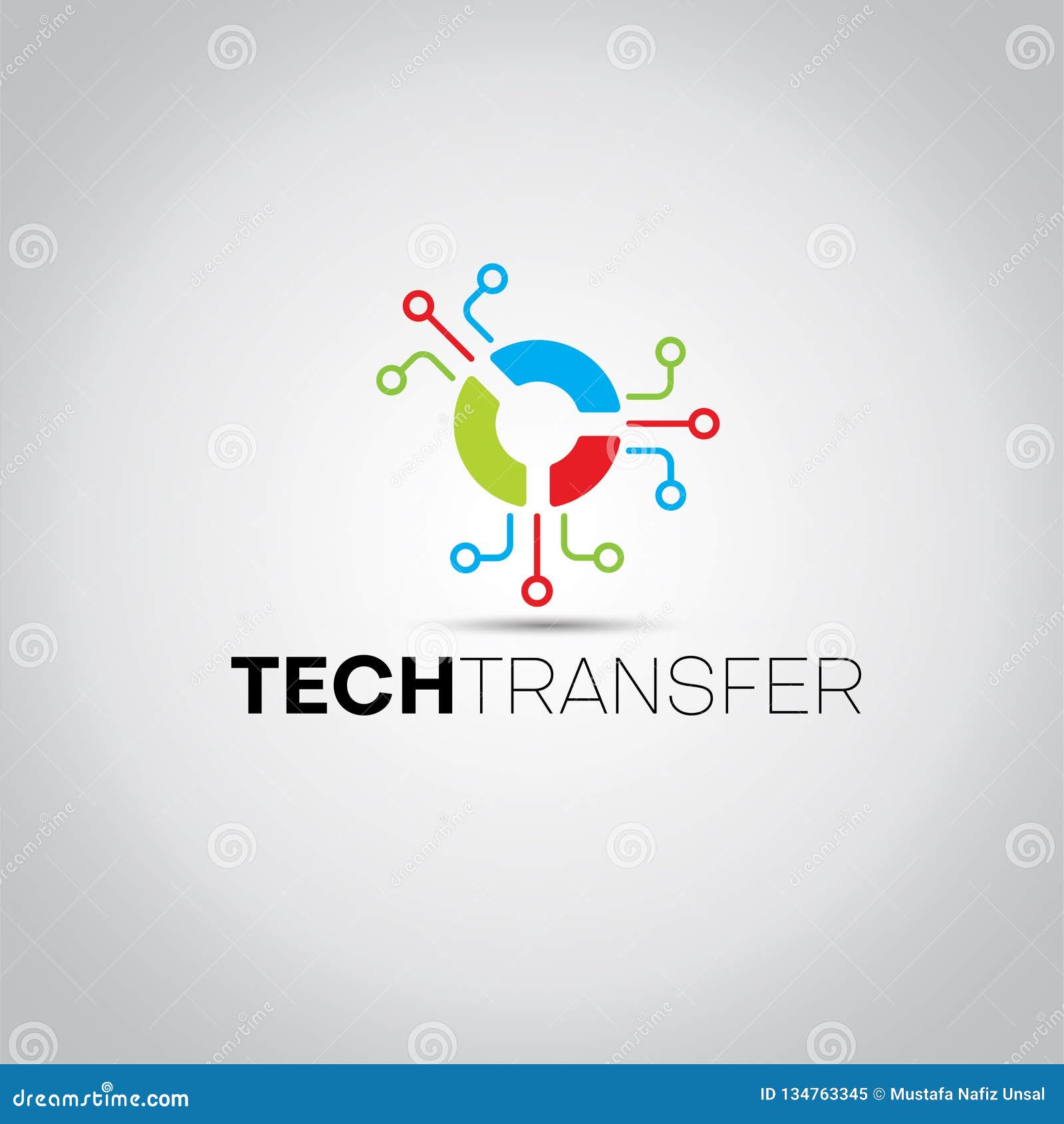 Circular Data Tech Vector Logo Stock Illustration - Illustration of ...
