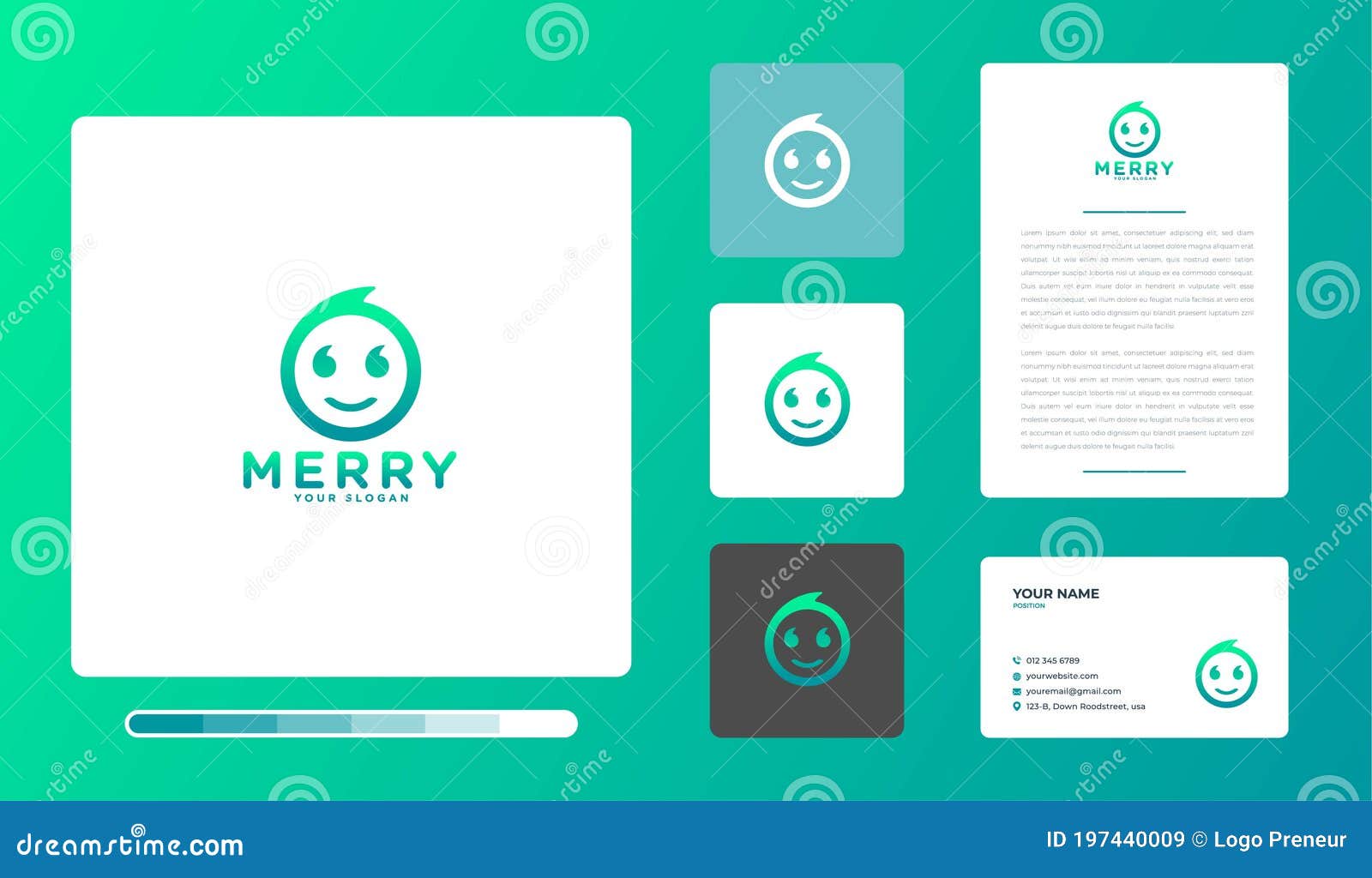 Illustration of Merry Logo Design Stock Vector - Illustration of layout ...