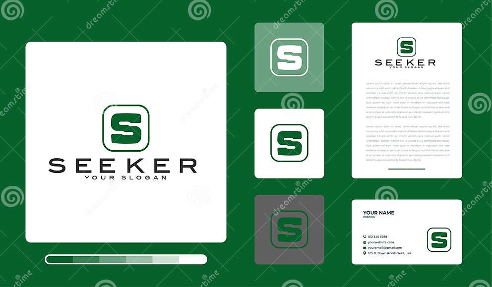 Illustration of Seeker Logo Design Stock Vector - Illustration of ...