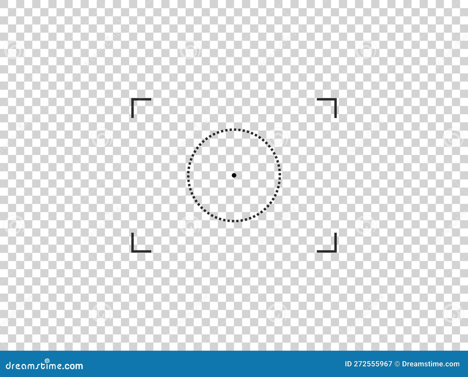 Logo Template with Circle Photo Camera Target Icon. Vector Camera ...