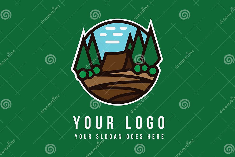 Logo Template De Caminhada Simples Ilustração do Vetor - Ilustração de ...