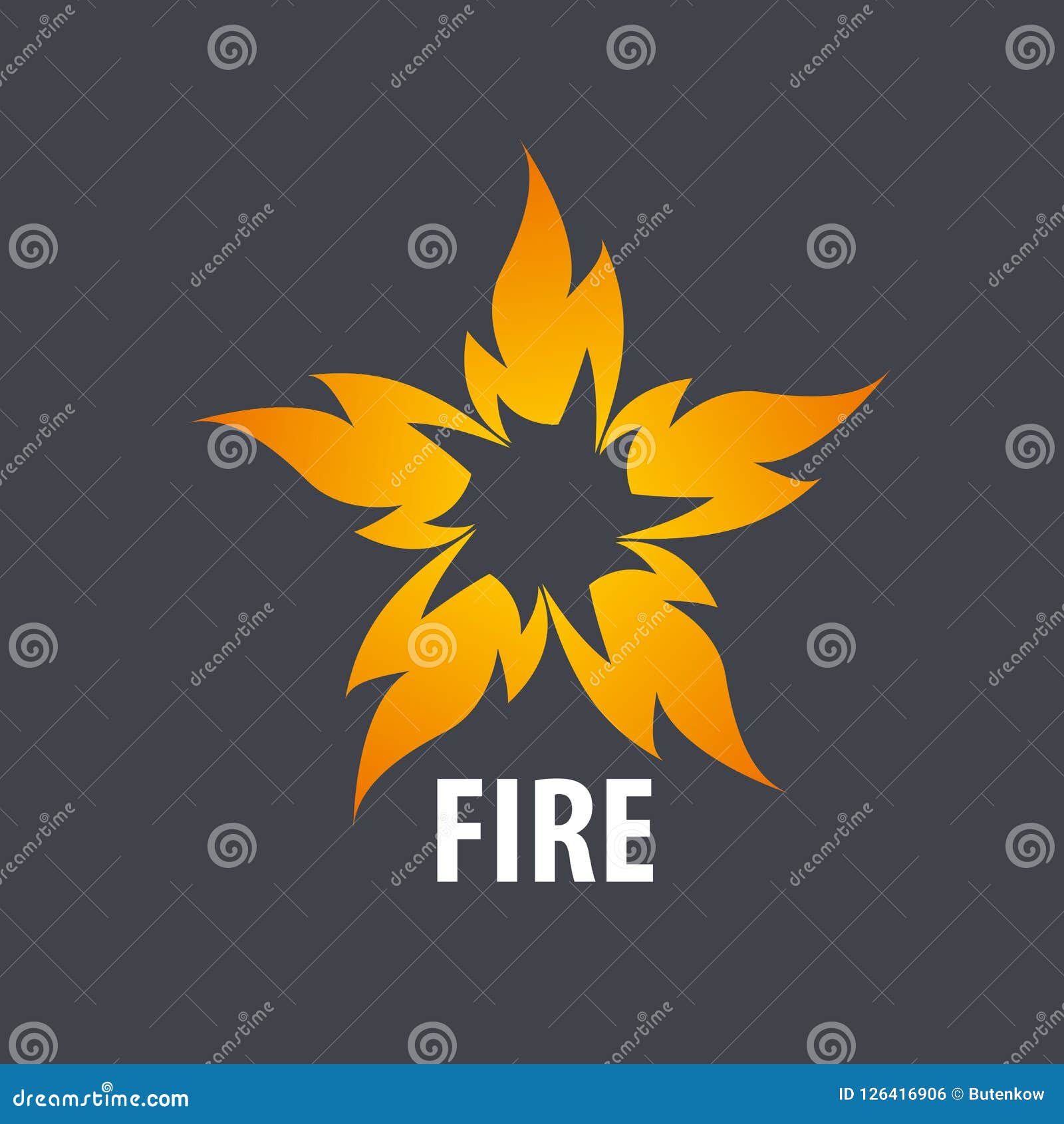 Fire vector logo stock vector. Illustration of corporate - 126416906