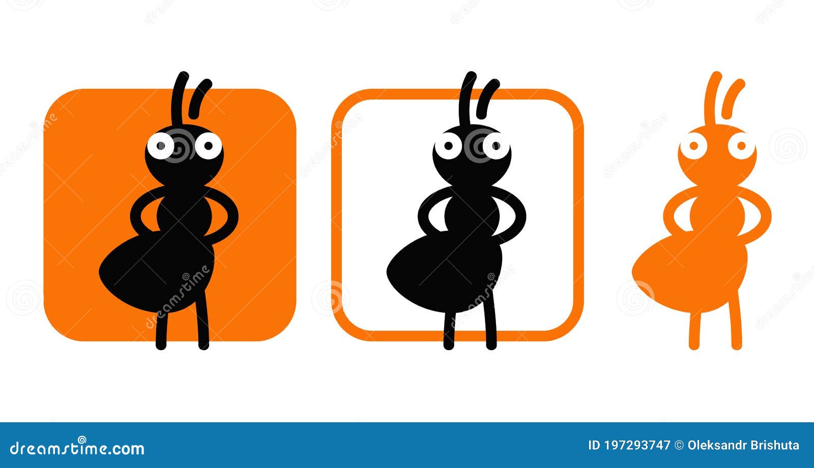 Logo Template. a Graphic Representation of a Confident Termite Stock ...