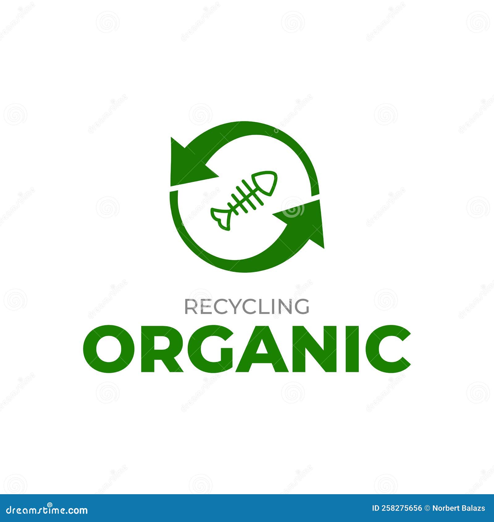 Organic Waste Logo Template. Organic Waste Icon. Stock Vector ...