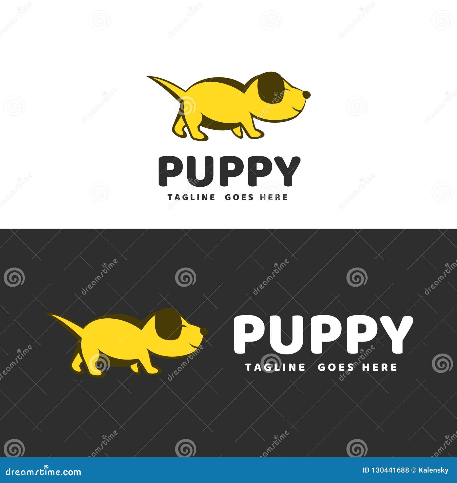 Logo Template. Puppy Logo Design Stock Vector - Illustration of ...