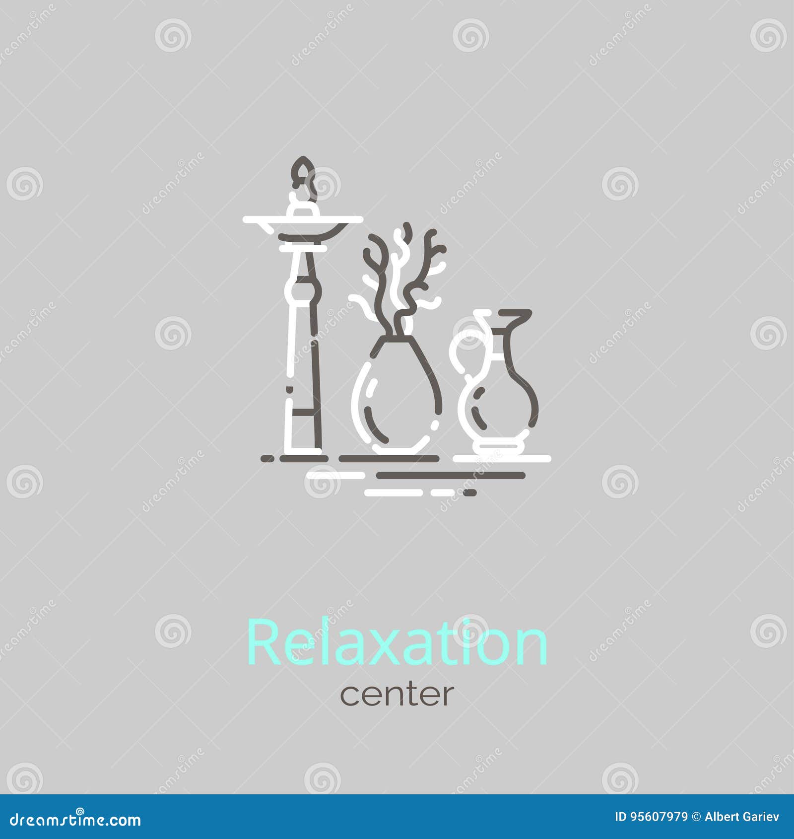 Logo Template - Relaxation Center Stock Illustration - Illustration of ...