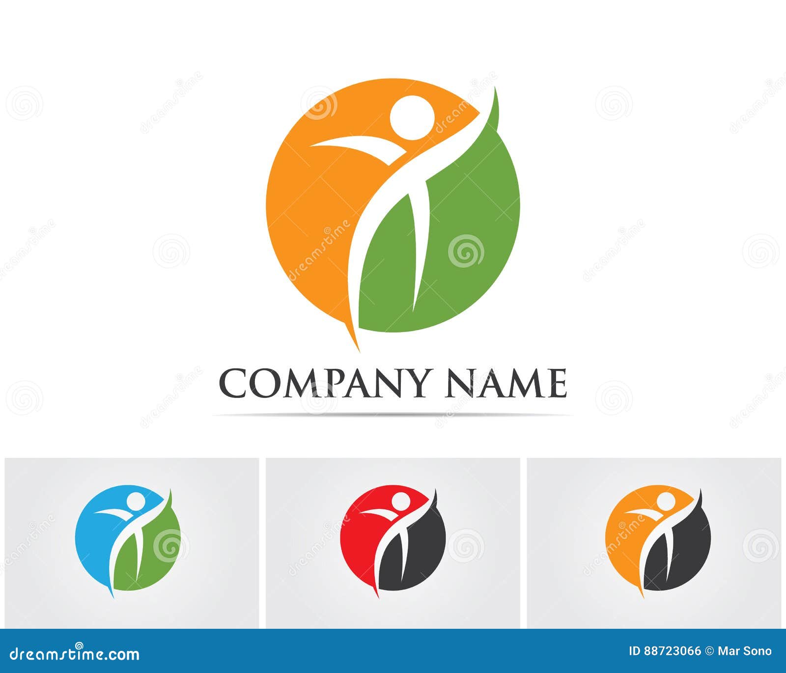 Logo Template - Successful People Stock Vector - Illustration of help ...