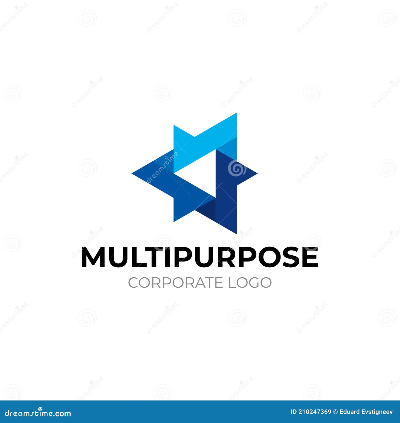 Logo Template, on the Theme of Technology and Development, Fashionable ...