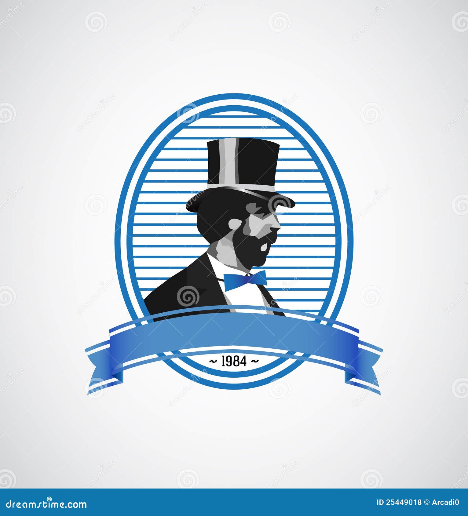 Logo Template - Vintage Man Illustration Stock Vector - Illustration of ...