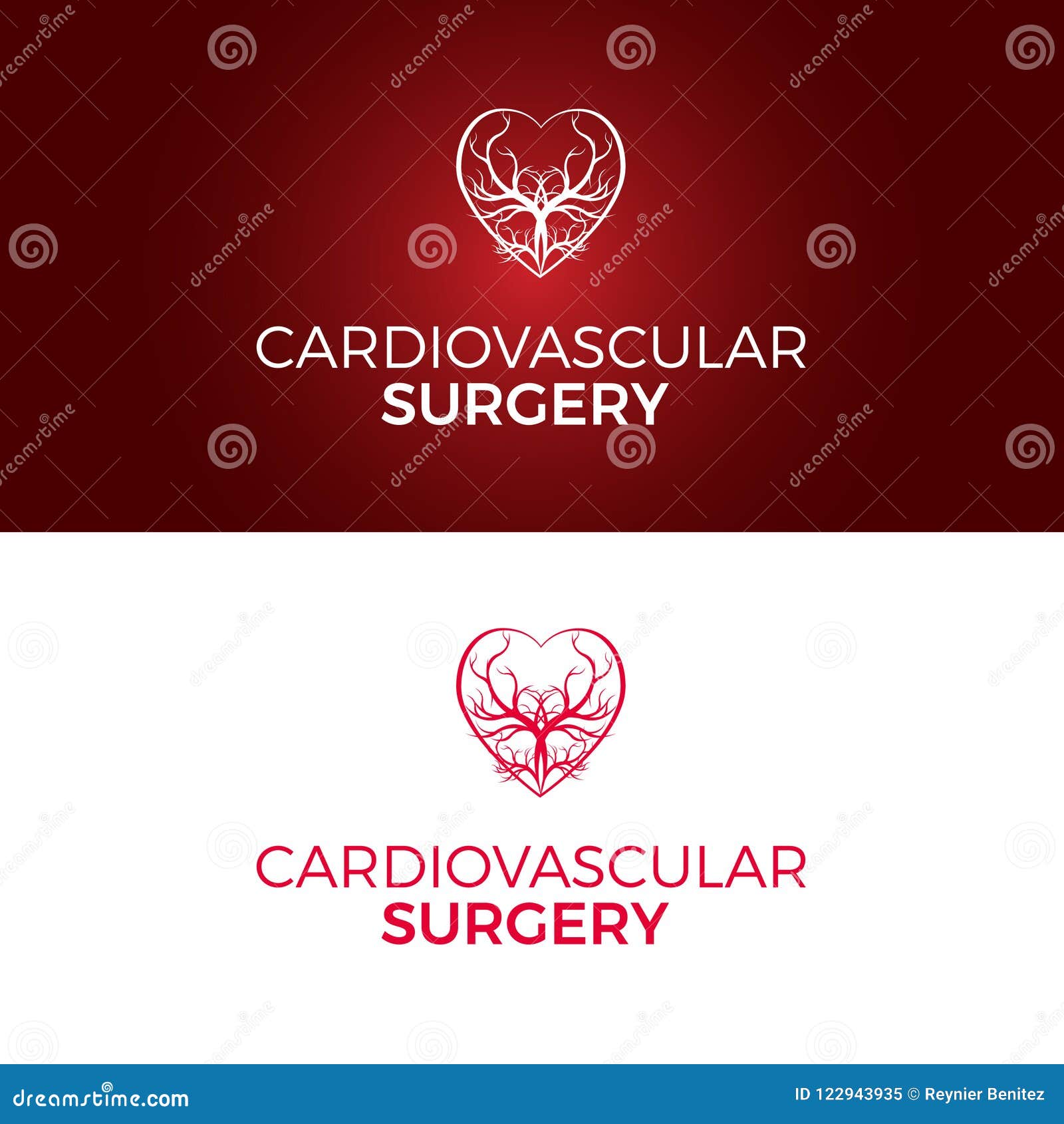 A Vector Logo Template Designed for Cardiovascular Surgery Stock ...