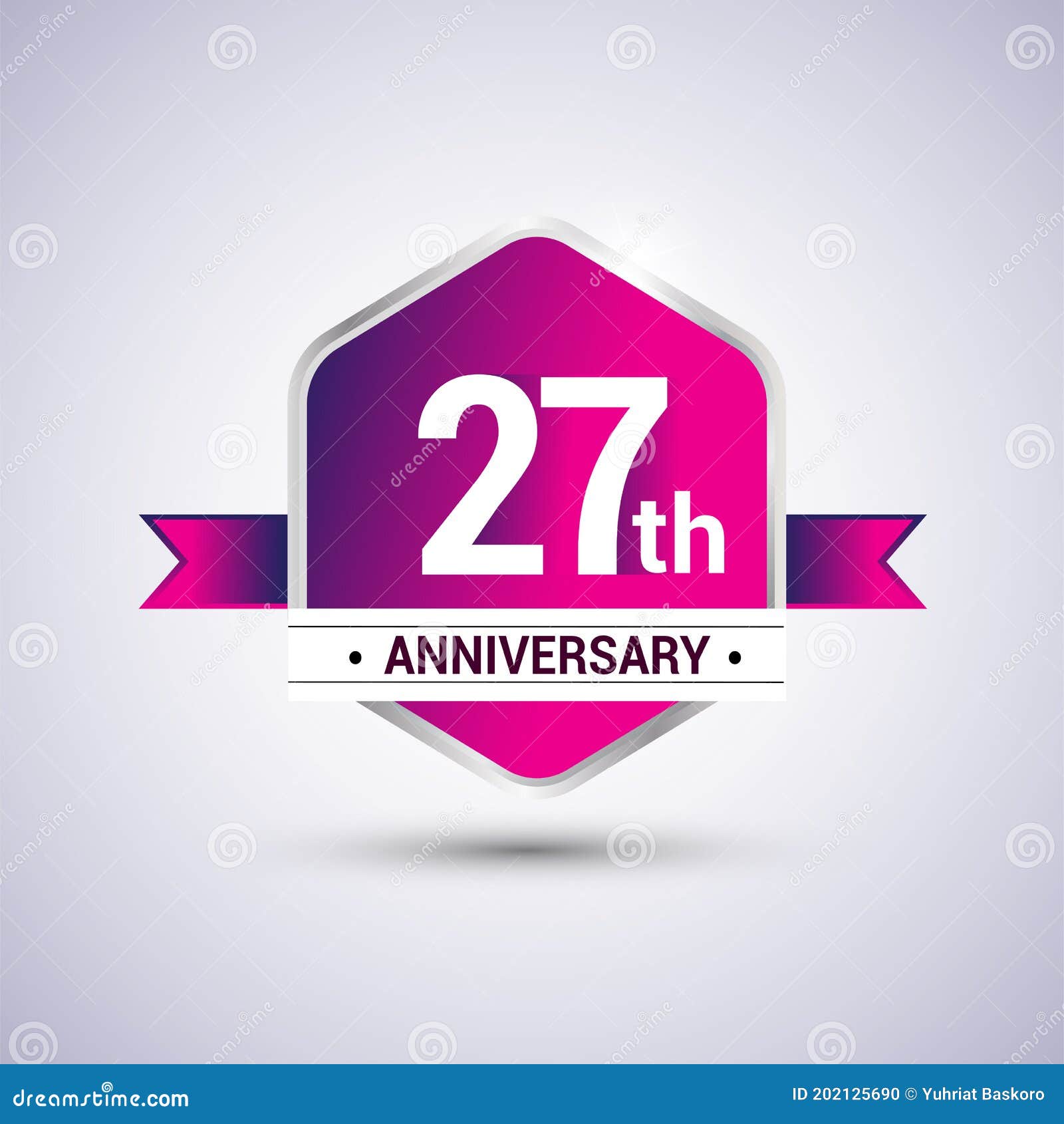 Logo 27th Anniversary Logo With A Circle And Number 27 In It And ...