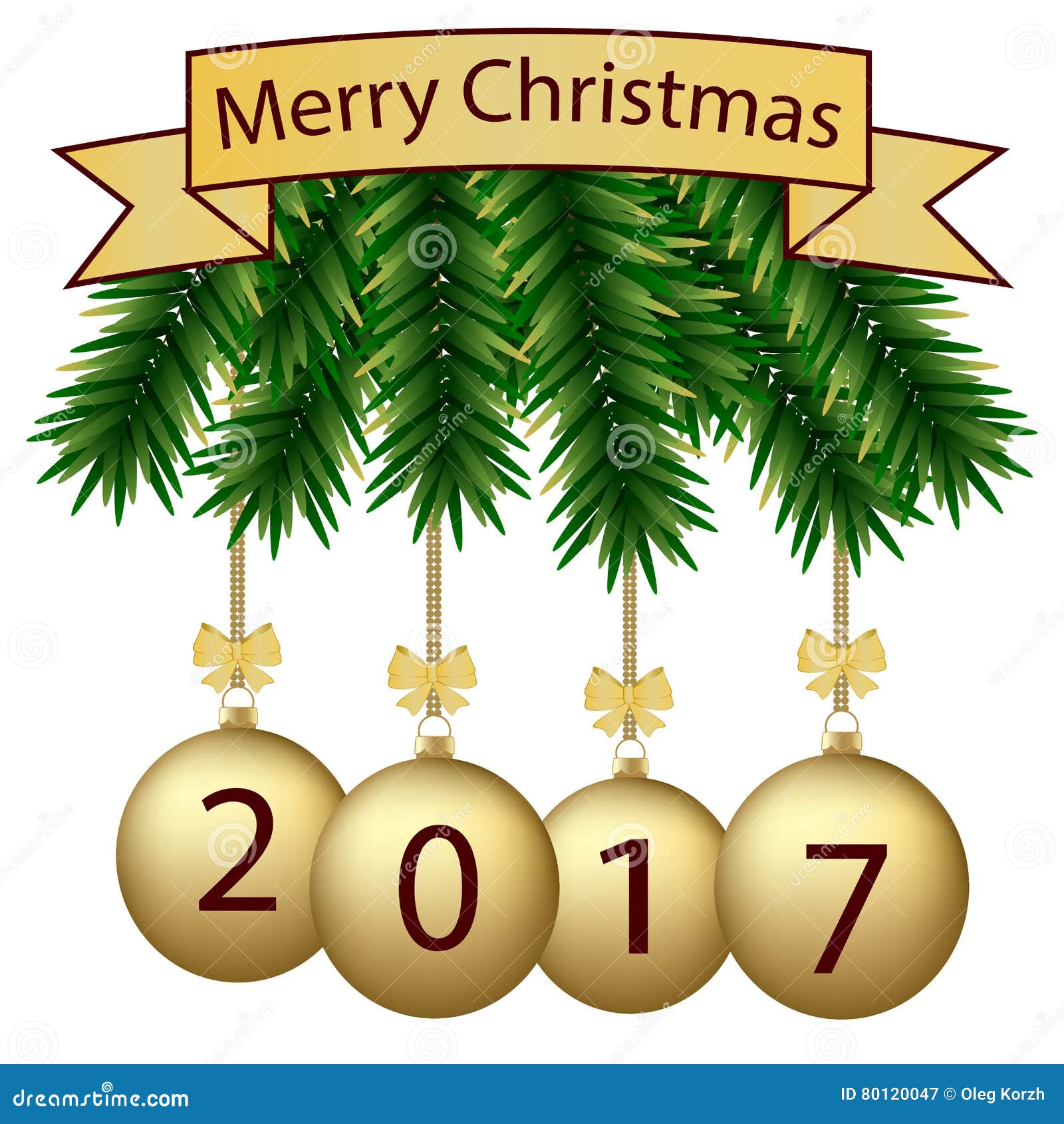 Logo for the Theme Christmas and New Year Stock Vector - Illustration ...