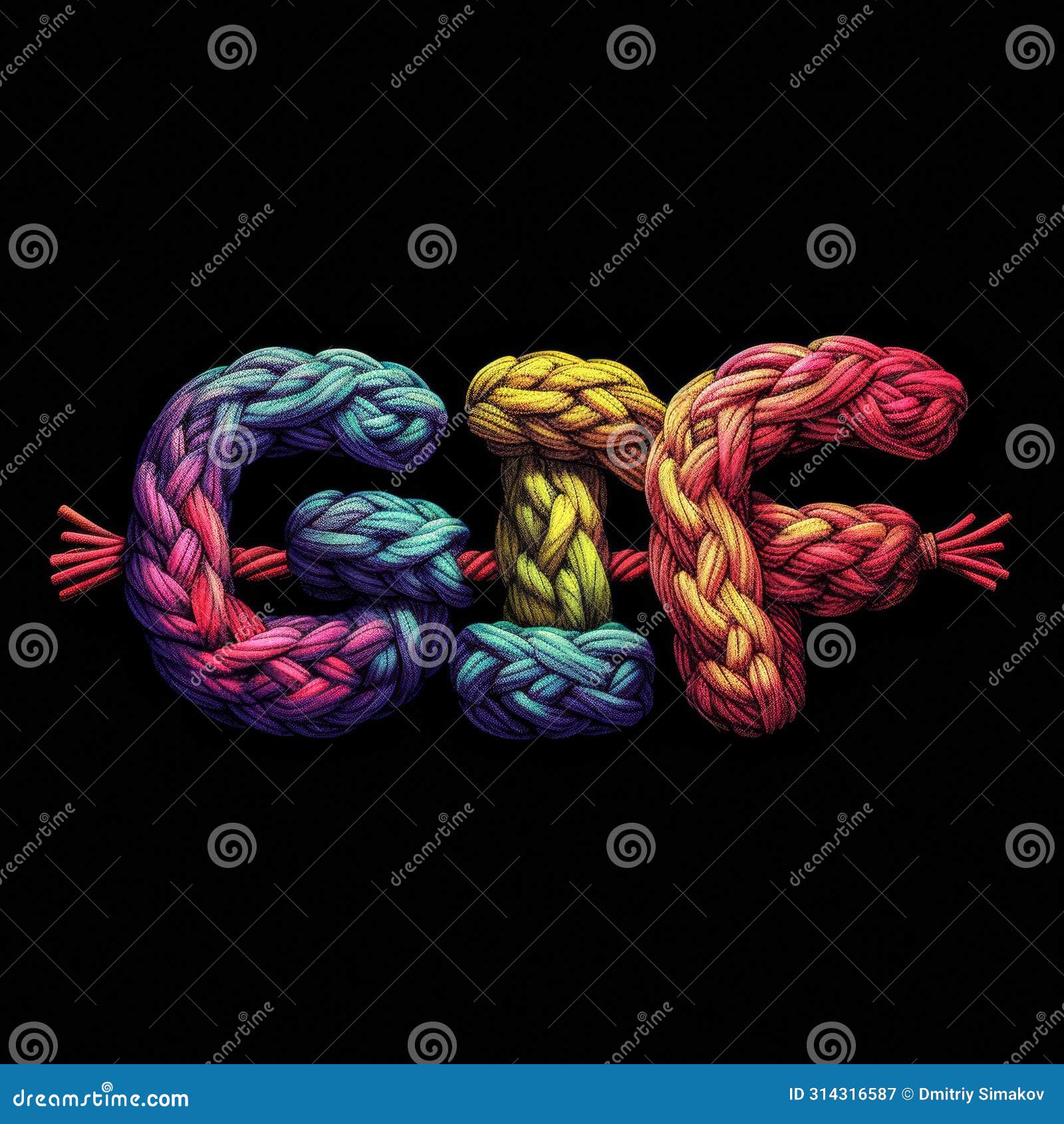 Logo of three letters stock illustration. Illustration of communication ...