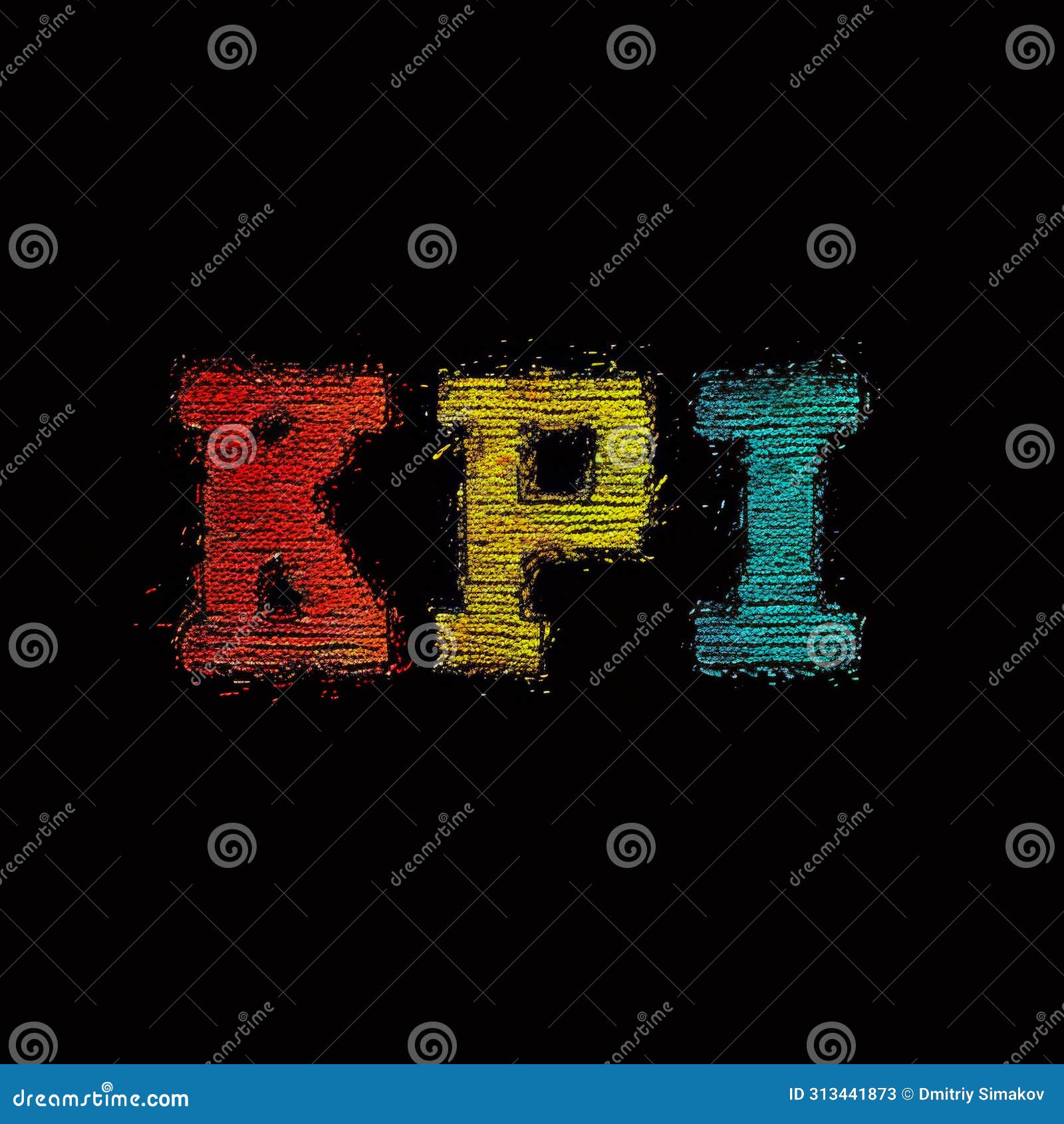 Logo of three letters stock illustration. Illustration of generated ...
