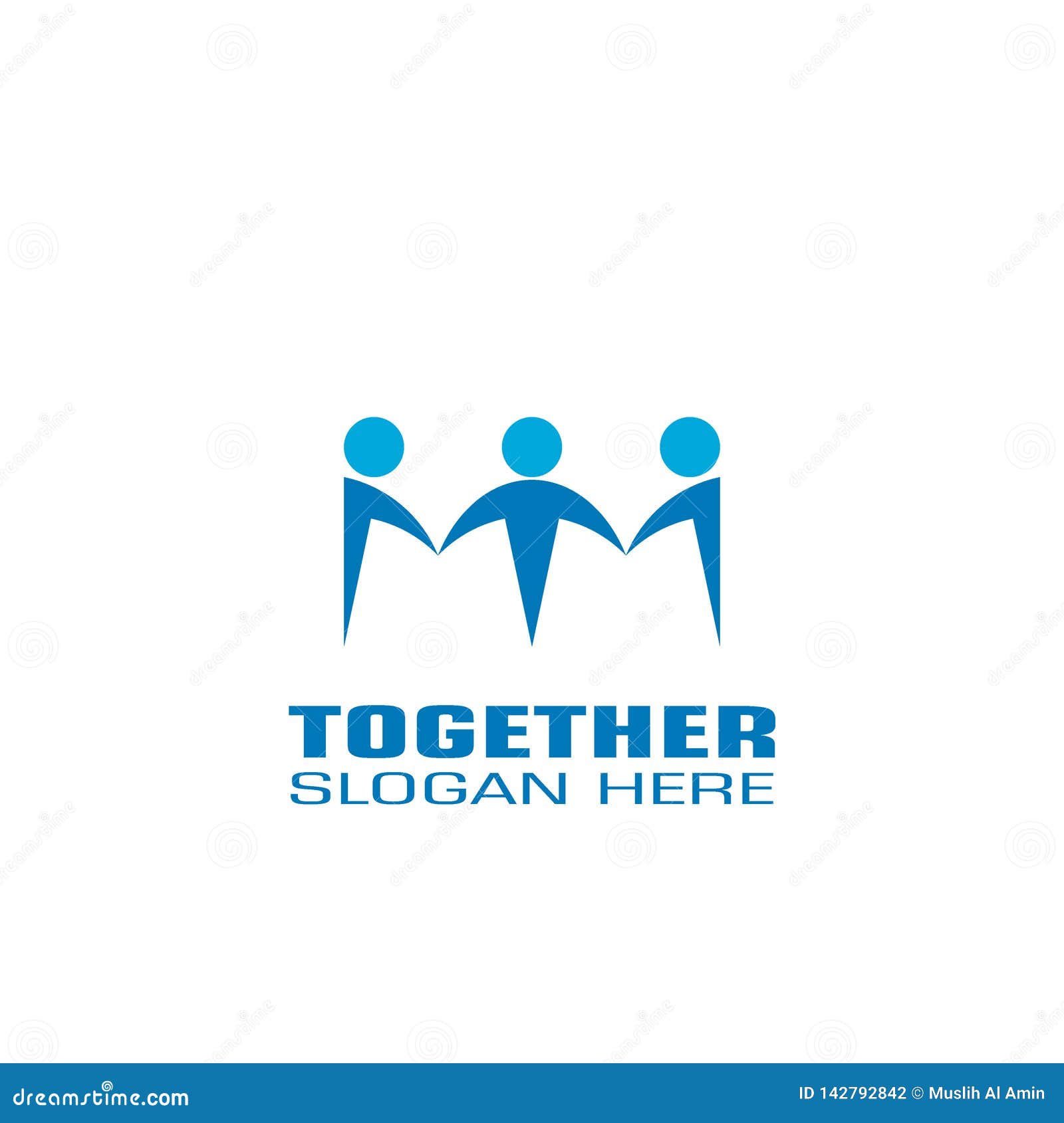 Together Graphic Logo Template Stock Vector - Illustration of ...