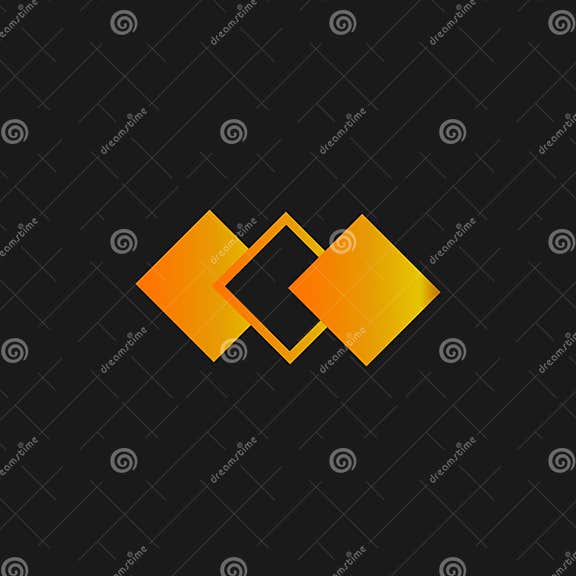 Logo of Three Rectangles Arranged in a Row Stock Vector - Illustration ...