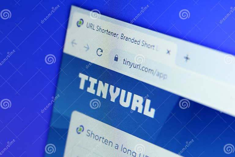 TinyURL URL Shortening Service Editorial Stock Image - Image of logo ...