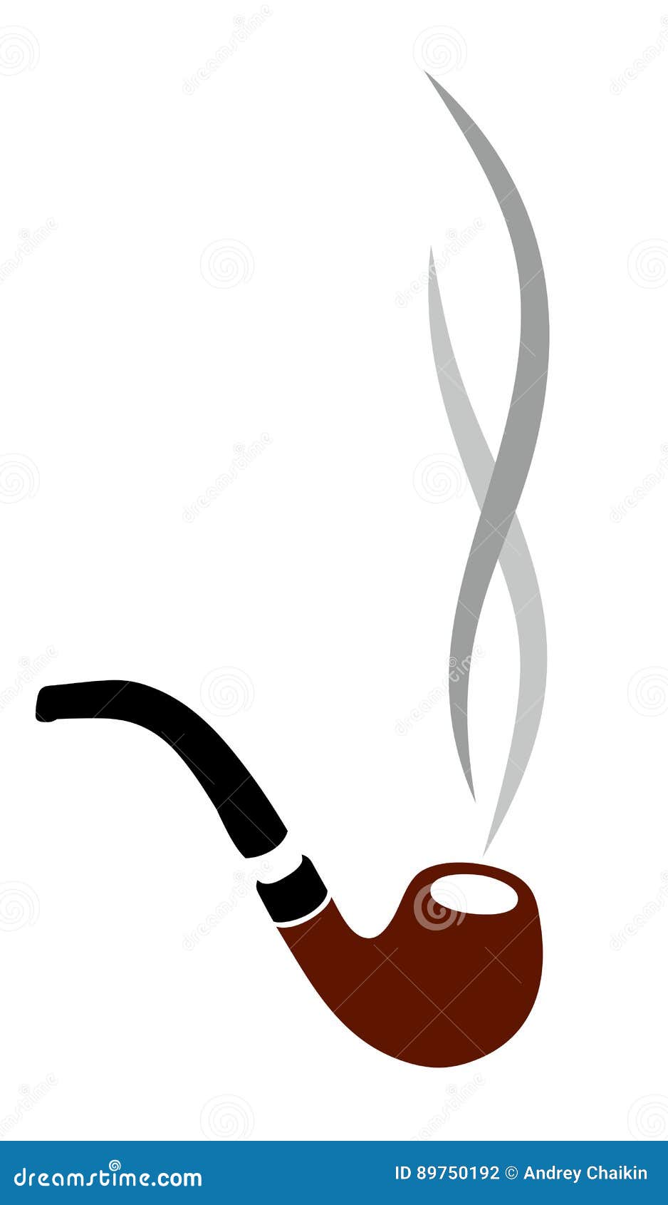 Logo tobacco pipe. stock vector. Illustration of sign - 89750192