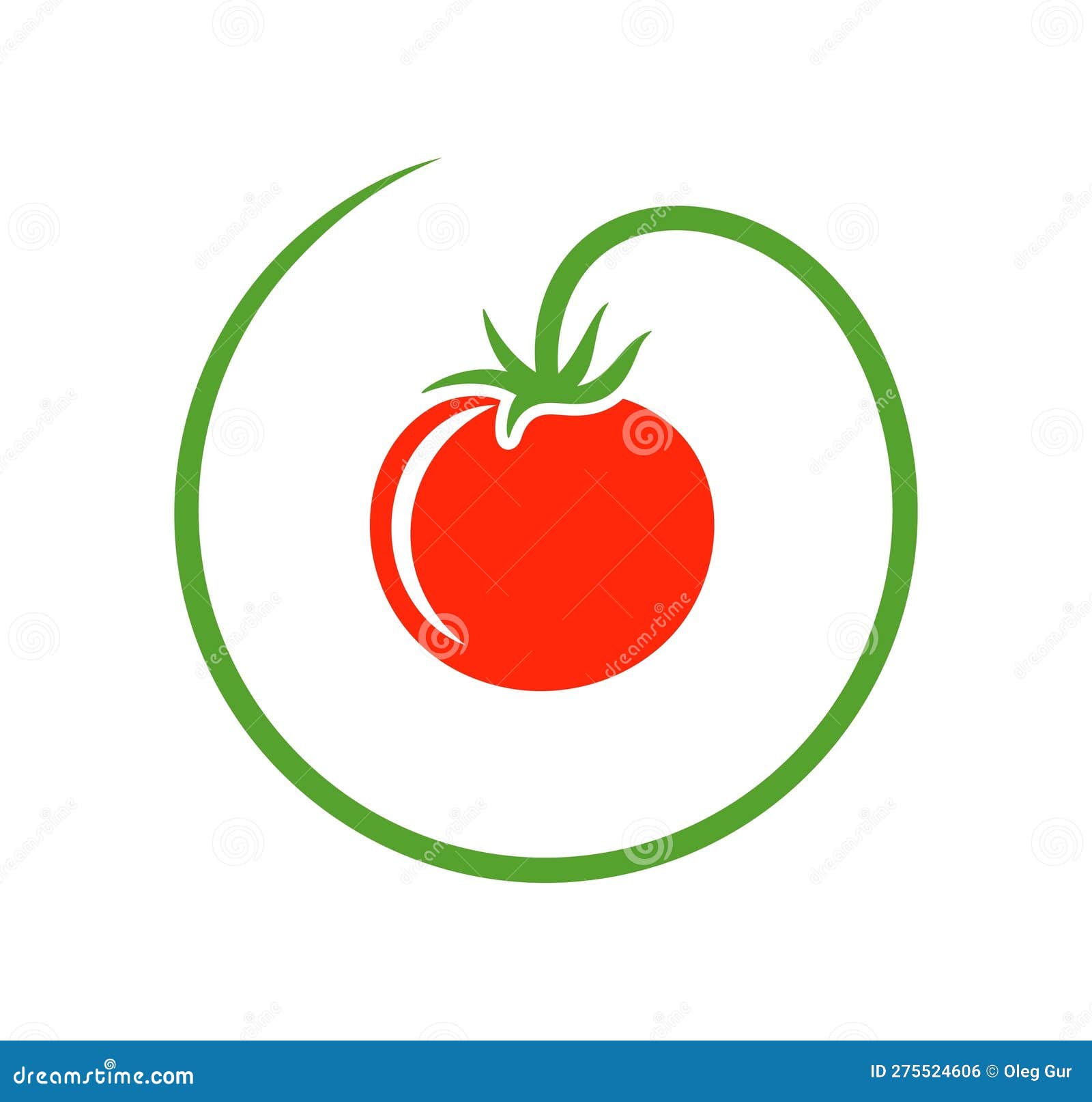 Logo Tomate. Tomate Isolée Sur Fond Blanc Illustration de Vecteur ...