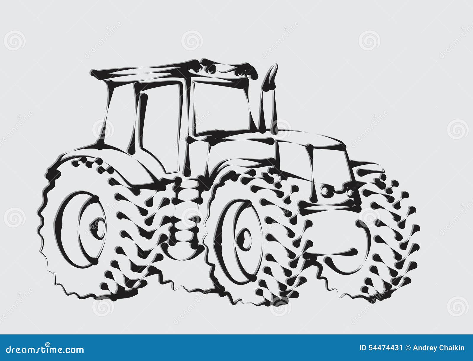 Logo Tractor. Stock Vector - Image: 54474431