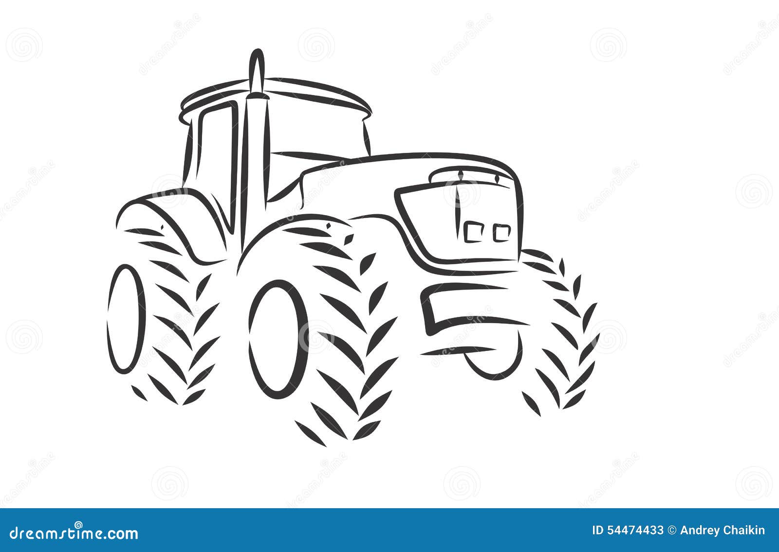 Logo Tractor. Stock Vector - Image: 54474433