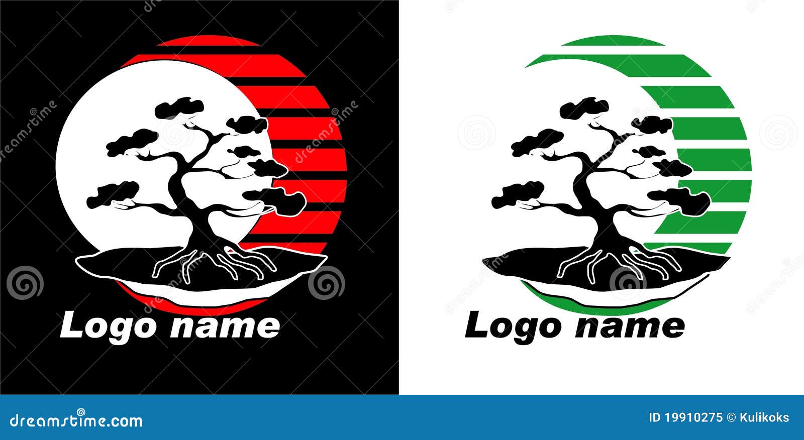 Logo Tree stock vector. Illustration of black, japan - 19910275