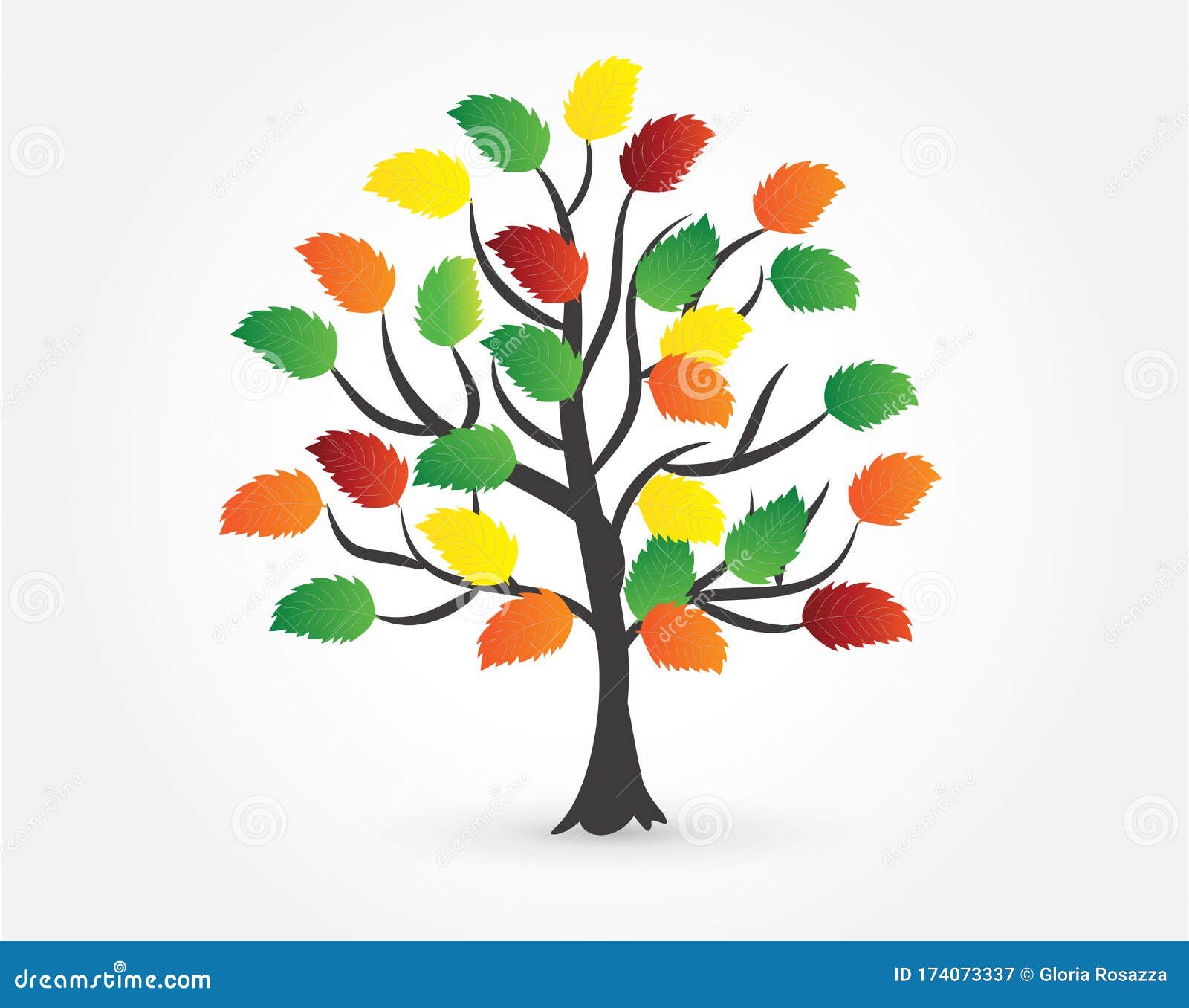 Logo Tree Autumn Fall Icon Vector Stock Vector - Illustration of ...