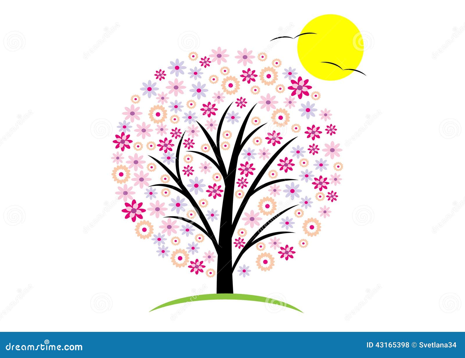 Logo tree. stock vector. Illustration of imagination - 43165398