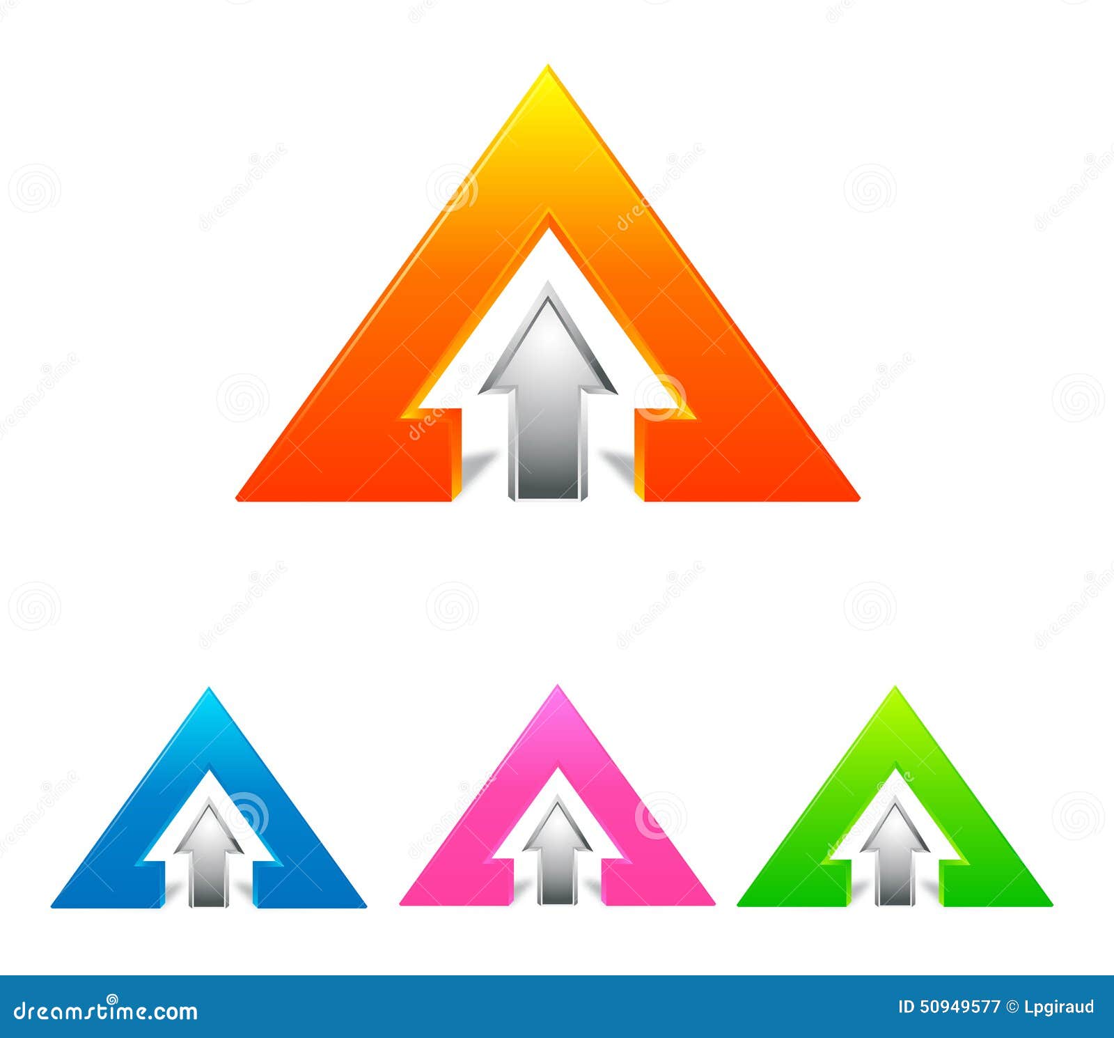 Logo With Triangle And Arrow Stock Image | CartoonDealer.com #50949577